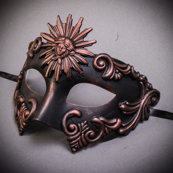 ILOVEMASKS | Accessories | Warrior Roman Greek Sun Venetian Masquerade ...